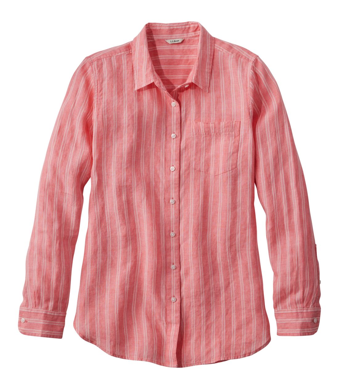 ウィメンズ プレミアム・ウォッシャブル・リネン・シャツ、チュニック ストライプ 通販｜L.L.Bean公式オンラインストア