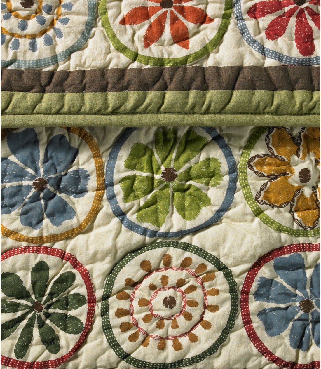 Multi Color Blooming Circles Quilt Collection L.L.Bean
